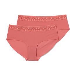 Tchibo - 2 Magic-Cut-Pantys - Damen - Gr. S - apricot