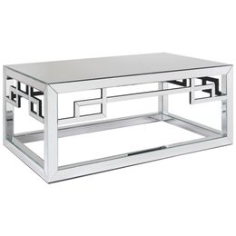 Mid.you Couchtisch, Klar, Glas, Holzwerkstoff, rechteckig, eckig, 121x49x73.5 cm, Wohnzimmer, Wohnzimmertische, Couchtische