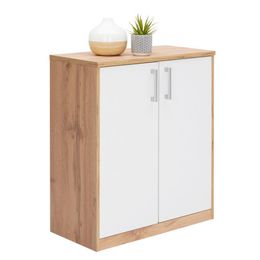 Xora Kommode, Wei&szlig;, Eiche Wotan, Holzwerkstoff, 2 F&auml;cher, 72x84x36 cm, Beim&ouml;bel erh&auml;ltlich, Wohnzimmer, Kommoden & Sideboards, Kommoden