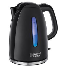 Russell Hobbs Wasserkocher Textures Plus 22591-70, Schwarz, Kunststoff, 1.7 L, 16.0x23.8x20.8 cm, K&uuml;chenger&auml;te, Wasserkocher