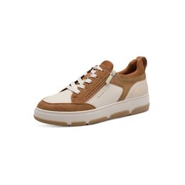Tamaris Sneaker Damen Gr&ouml;&szlig;e 39 creme / cognac