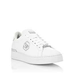 Philipp Plein Sneaker 'Hexagon' Herren Größe 40 silber / weiß