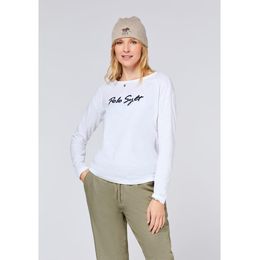 POLO SYLT Longsleeve in Wei&szlig; - 56% | Gr&ouml;&szlig;e XL | Damen-tops