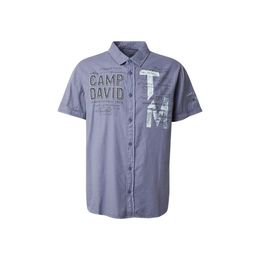 CAMP DAVID Hemd Herren Gr&ouml;&szlig;e L navy / opal / wei&szlig;