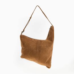 REHARD Braune Tote Bag aus Wildleder