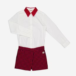Wei&szlig;-rotes Kleid