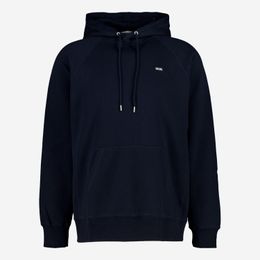 Wood Wood Dunkelblauer Kapuzenpullover mit Fleecefutter