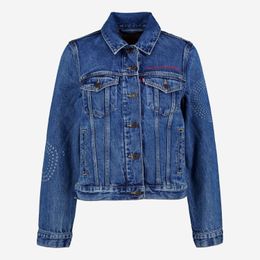 Levi's Blaue Jeansjacke mit Perlenakzenten