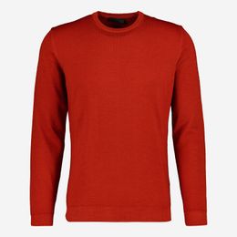 Ferrante Dunkelorangefarbener Pullover aus Merinowolle