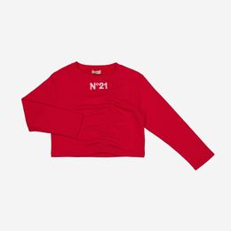 Rotes Sweatshirt mit gesticktem Logo