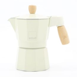 Cremefarbene Kaffeekanne mit Henkel 16x17cm