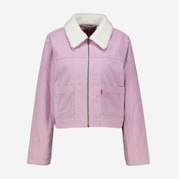 Levi's Hellviolette Jacke aus Cord mit Sherpa-Kragen