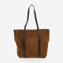 Braune Tote Bag aus Wildleder