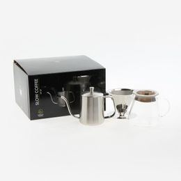 Leopold Vienna 3-teiliges graues Slow-Coffee-Maker-Set