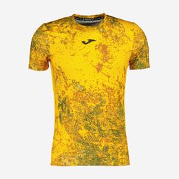 Joma Gelbes Sport-T-Shirt mit Fleckenmuster