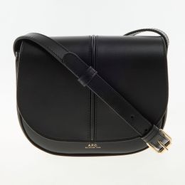 A.P.C. Schwarze Umhängetasche aus Leder
