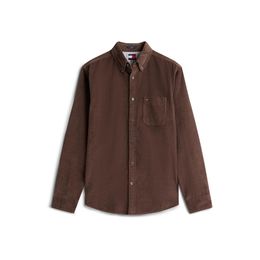Tommy Jeans Button Up Shirt male Brown size XS