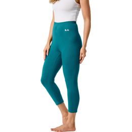 feel good Damen Leggings 3/4-lang, aquapetrol, Gr&ouml;&szlig;e 36/38