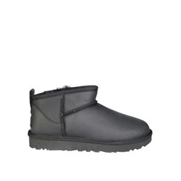UGG Australia UGG Stiefel - Classic Ultra Mini Lthr Boot - Gr. 39 (EU) - in Grau - f&uuml;r Damen