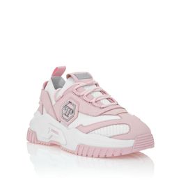Philipp Plein Sneaker 'Predator' Herren Gr&ouml;&szlig;e 44 grau / pastellpink / wei&szlig;