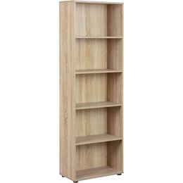 B&uuml;cherregal Inter Link, B:60cm H:180cm T:30cmsonoma eiche nachbildung, Spanplatte, Wohnzimmer, Regale