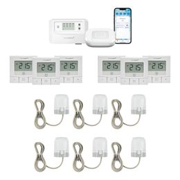 homematic IP Smart-Home-Zubeh&ouml;r "Starter Bundle Fu&szlig;bodenheizung f&uuml;r 6 R&auml;ume", B:31cm H:12cm T:37cmwei&szlig;, Smart-Home-Stationen