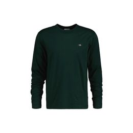 Gant Herren Longsleeve "Longsleeve REGULAR SHIELD LONG SLEEVE 1er Pack", grün, Gr. 5XL, Obermaterial: 100% Baumwolle CO., Shirts