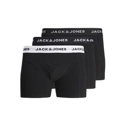 Jack & Jones JACK & JONES Boxershorts 'JACSolid' Herren Gr&ouml;&szlig;e L schwarz / wei&szlig;