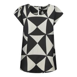Only Damen Shirtbluse "ONLNOVA LIFE S/S TOP AOP PTM", schwarz, Gr. 34, bedruckt, Web, Obermaterial: 100% Viskose, Blusen