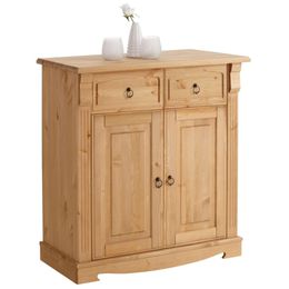 Kommode Home Affaire, B:94cm H:88cm T:44cmnatur, FSC-zertifiziertes Massivholz, Wohnzimmer, Sideboards, "Anna, Sideboard, Anrichte, Stauraumschrank",
