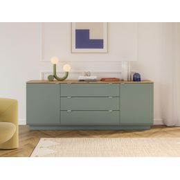 Sideboard FORTE, B:224,5cm H:85,7cm T:41,3cmsalbei mauvella eiche, Spanplatte, Wohnzimmer, Sideboards, B/H/T 224,5/85,7/41,3 cm