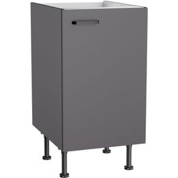 Sp&uuml;lenschrank KOCHSTATION, B:45cm H:87cm T:58,4cmanthrazit, anthrazit, K&uuml;che, Schr&auml;nke, "KS-Paula", 45 cm breit, 87 cm hoch, mit 1 T&uuml;r