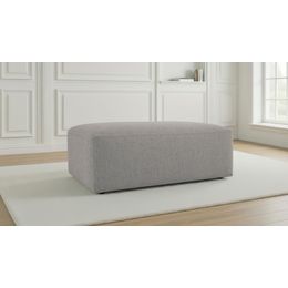 Polsterhocker OTTO HOME, B:114cm H:44cm T:61cm, grau, 62% Polypropylen, 32% Polyester, Hocker, "Koa Pouf, Webstoff, Cord, Struktur, Chenille",