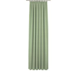 Vorhang WIRTH, B:132cm H:215cm, gr&uuml;n, Chenille, Polyacryl, Wohnzimmer, Gardinen, "Trondheim B", nach Ma&szlig;