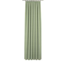 Vorhang WIRTH, B:132cm H:275cm, gr&uuml;n, Chenille, Polyacryl, Wohnzimmer, Gardinen, "Trondheim B", nach Ma&szlig;