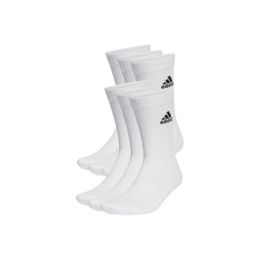 Herren Kurzsocken "Socken Cushioned Sportswear Crew 6P 6er Pack", adidas originals, Gr. 40, weiß, Obermaterial: 62% Baumwolle CO. 36% Polyester PES.