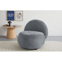 Sessel s.Oliver, B:80cm H:76cm T:80cmgrau, 100% Polyester, Sessel, "Bennid, moderner Designsessel mit Lederriemen, softes Design", hochwertig, zum