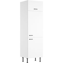 K&uuml;hlumbauschrank KOCHSTATION, B:60cm H:211,8cm T:58,4cmwei&szlig; matt, wei&szlig;, Schr&auml;nke, "KS-Paula", 60 cm breit, 211 cm hoch, mit 1 Klappe, 2 T&uuml;ren, 1