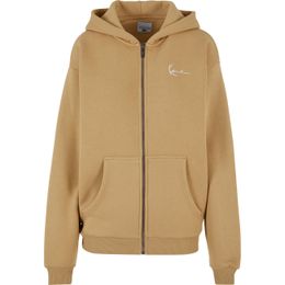 Karl Kani Damen Kapuzensweatshirt "Karl Kani Herren"light braun, Gr. XS, unifarben, 80% Baumwolle, 20% Polyester, Sweatshirts