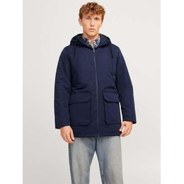 Jack & Jones Jack & Jones Parka in Dunkelblau - 69% | Gr&ouml;&szlig;e S | Herrenjacken