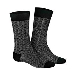 Hudson Damen Socken "Socke Move", Gr. 43, schwarz, Obermaterial: 82% Baumwolle CO. 15% Polyamid PA. 3% Elasthan EL., Socken