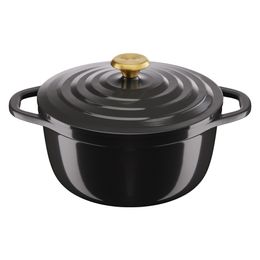 Tefal Kochtopf "Air", Ø 24cm + Höhe 17,7cmschwarz, Töpfe, Keramikversiegelung, Kondensationsdeckel, backofenfest