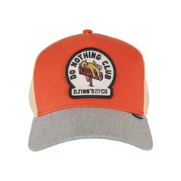Djinns Damen Snapback Cap "Djinns HFT Cap DNC New 1.1"orange, erdgrau, 60% Baumwolle, 40% Polyester, Caps