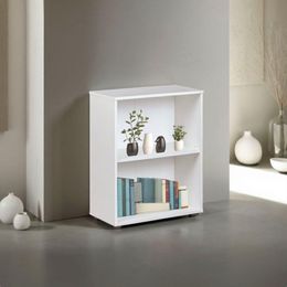 Bücherregal Inter Link, B:60cm H:75cm T:30cmweiß, Spanplatte, Wohnzimmer, Regale