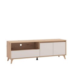 TV-Board Inosign "Stirling, TV-Kommode, TV-Board, TV-Schrank, Breite 158,5 cm", cashmere, eichefarben, B:158,5cm H:52,5cm T:40cm, FSC-zertifizierter Holzwerkstoff, Sideboards, in 2 Farbausführungen, 2 Türen, mit Schublade
