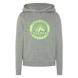 Chiemsee Kinder Kapuzensweatshirtneutral gray melange, Gr. 122, 90% Baumwolle, 10% Viskose, Sweatshirts