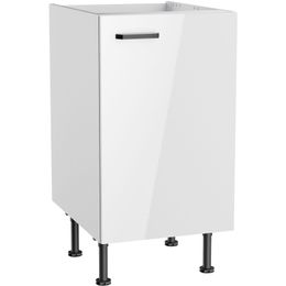 Sp&uuml;lenschrank KOCHSTATION, B:45cm H:87cm T:58,4cmwei&szlig; glanz, wei&szlig;, K&uuml;che, Schr&auml;nke, "KS-Paula", 45 cm breit, 87 cm hoch, mit 1 T&uuml;r