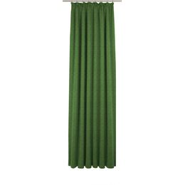 Vorhang WIRTH, B:132cm H:355cm, gr&uuml;n, Chenille, Polyacryl, Wohnzimmer, Gardinen, "Trondheim B", nach Ma&szlig;