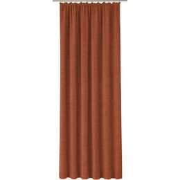 Vorhang WIRTH, B:132cm H:235cm, braun, Chenille, Polyacryl, Wohnzimmer, Gardinen, "Trondheim B", nach Maß