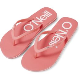 O`Neill O'NEILL Damen Zehentrenner "PROFILE LOGO SANDALS", Gr. 42, rosa, Synthetik, Schuhe